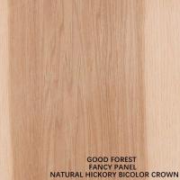China Fancy Hickory Bicolor Crown Grain Based MDF / Particle Board Veneer Panels 2440x1220mm for sale