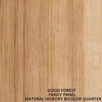 China Faced Natural Hickory Wood Veneer Special Bicolor Straight Grain 2440 / 2745mm for sale
