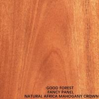 China Natural Africa Mahogany Wood Veneer Crown Grain Standard Size 2440*1220mm For Door Cabinet FSC for sale