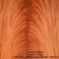 China Hotel Decoration Natural Mahogany Wood Veneer Un Normal Crotch Grain Man Made for sale