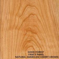 China Fancy American Cherry Plywood Crown Cut Wood Veneer Based Mdf Particle Board For Furniture And Cabinet for sale