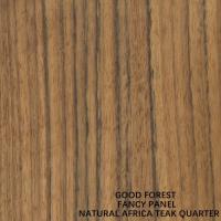 China Faced Natural African Teak Quarter Wood Veneer Fancy Plywood 2440/2745mm Length For Interior Doors for sale