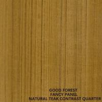 China Fancy Plywood Natural Teak Wood Veneer Contrast Quarter Grain Paint Free For Indoor Decorative Board for sale