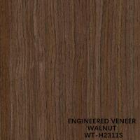 China Recon Walnut Wood Veneer Straight Grain Standard Size 2500*640mm For Indoor Decorative WT-H2311S for sale