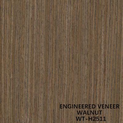 China Artificial Walnut Engineered Wood Veneer For Furniture And Cabinet Face 3100mm Length WT-H2511 for sale