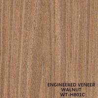 China Reconstituted Walnut Wood Veneer Flat Cut Crown Grain For Doors And Windows 0.15-0.55mm Thickness WT-H801C for sale
