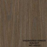 China Natural Walnut Wood Veneer Flat Cut Colored Grain Joint To 640/1280mm Width For Fancy Plywood WT-H551C for sale
