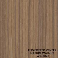 China EV Engineered Wood Veneer Natural Walnut Quarter Straight Grain Standard Size 2500*640MM WT-X873 for sale