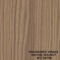 China Top A Engineered Wood Veneer Natural Walnut Quater Crown Grain 2030/2500/2800/3050mm Length WT-X873N for sale