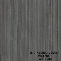 China Man Made Walnut Wood Veneer Grey Color Straight Grain 2500-3050mm Length WT-X283 for sale