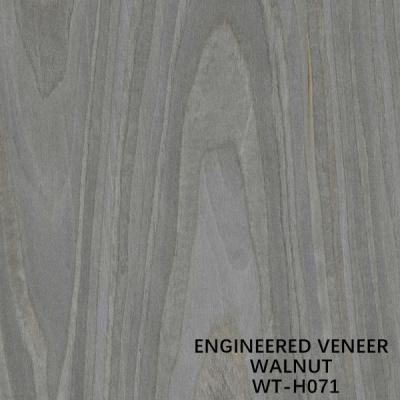 China Reconstituted Walnut Wood Veneer Grey Crown Grain For Interior Doors 0.15-0.6mm Thickness S.WT-H071 for sale