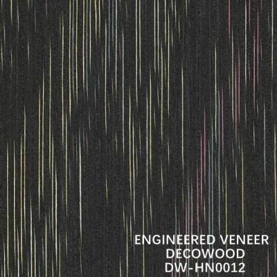 China Irregular Texture Engineered Decowood Veneer HN0012 For Hotel Decoration 2500*640mm Standard Size for sale