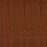 China Cabinet Panels Faced Natural Makore Wood Veneer Fiddleback Grain Slip 2440x1220mm for sale