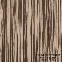 China 2500mm Engineered Wood Veneer White Zebra Straight Grain Zb-378s For Fancy Plywood for sale
