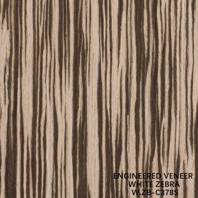 China 2500mm Engineered Wood Veneer White Zebra Straight Grain Zb-378s For Fancy Plywood for sale