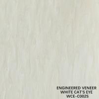 China Reconstituted Composite Wood Sheets Veneer Burl And Root White Cat Eye 002S 0.15mm for sale