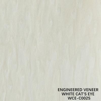 China Reconstituted Composite Wood Sheets Veneer Burl And Root White Cat Eye 002S 0.15mm for sale