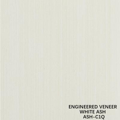 China Fancy Recomposed Wood Veneer White Ash 1Q Straight Grain Quarter Cut for sale