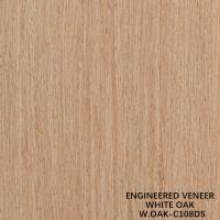 China Fancy Recomposed Wood Veneer Sheets White Oak 108DS Lengthened 2500-3100mm For Decoration for sale