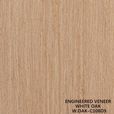 China Fancy Recomposed Wood Veneer Sheets White Oak 108DS Lengthened 2500-3100mm For Decoration for sale