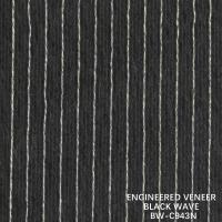 China 2500-3100mm Wood Veneer Black Ripple 943N Black And White For Wall Covering for sale