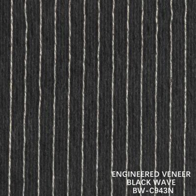 China 2500-3100mm Wood Veneer Black Ripple 943N Black And White For Wall Covering for sale