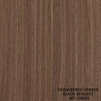 China Engineered Walnut Wood Veneer Quarter Cut Vertical Grain WT-C942S / 943S / 983S / 992S For Interior Doors for sale