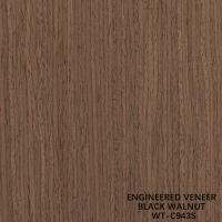 China Engineered Walnut Wood Veneer Quarter Cut Vertical Grain WT-C942S / 943S / 983S / 992S For Interior Doors for sale