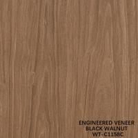 China Reconstituted Wood Veneer Walnut Flat Cut Crown Grain 0.15-0.6mm Brown For Door WT-C928C/1158C/1170C/1176C for sale