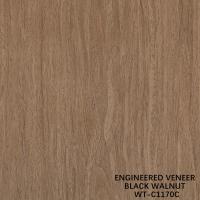 China Reconstituted Wood Veneer Walnut Flat Cut Crown Grain 0.15-0.6mm Brown For Door WT-C928C/1158C/1170C/1176C for sale