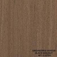 China Reconstituted American Walnut Wood Veneer 0.15-0.60mm Customized Service Quarter Cut Fine Line For Decoration WT-C1270S/1440S/1559S for sale