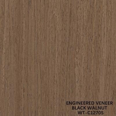 China Reconstituted American Walnut Wood Veneer 0.15-0.60mm Customized Service Quarter Cut Fine Line For Decoration WT-C1270S/1440S/1559S for sale