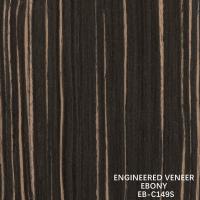 China Straight Ebony Colored Engineered Wood Veneer For Fancy Plywood 640-1220mm Width Splicing EB-C149S/1009S/675S/1190S for sale