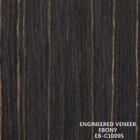 China Straight Ebony Colored Engineered Wood Veneer For Fancy Plywood 640-1220mm Width Splicing EB-C149S/1009S/675S/1190S for sale