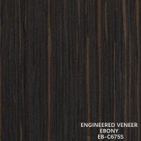 China Straight Ebony Colored Engineered Wood Veneer For Fancy Plywood 640-1220mm Width Splicing EB-C149S/1009S/675S/1190S for sale