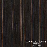 China Straight Ebony Colored Engineered Wood Veneer For Fancy Plywood 640-1220mm Width Splicing EB-C149S/1009S/675S/1190S for sale