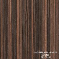 China Recon Ebony Wood Veneer Slice Cut Straight Grain Double Color For Door And Cabinet Face Decoration EB-C359S/521S/637S/953S for sale