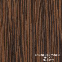 China Recon Ebony Wood Veneer Slice Cut Straight Grain Double Color For Door And Cabinet Face Decoration EB-C359S/521S/637S/953S for sale