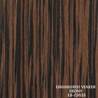 China Recon Ebony Wood Veneer Slice Cut Straight Grain Double Color For Door And Cabinet Face Decoration EB-C359S/521S/637S/953S for sale