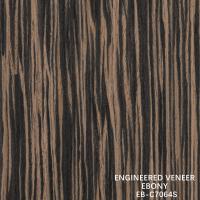 China Fancy Recomposed Ebony Wood Veneer Quarter Straight Grain Fleeced Back For Hotel And Cabinet Decoration EB-C7001S / 7064S for sale