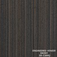 China Brown Engineered Wood Veneer EB-C389Q / 916Q / 1238Q / 1320Q Quarter Cut Ebony Veneer Fineline For Door And Cabinet Face for sale