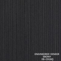 China Brown Engineered Wood Veneer EB-C389Q / 916Q / 1238Q / 1320Q Quarter Cut Ebony Veneer Fineline For Door And Cabinet Face for sale