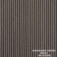 China Brown Engineered Wood Veneer EB-C389Q / 916Q / 1238Q / 1320Q Quarter Cut Ebony Veneer Fineline For Door And Cabinet Face for sale