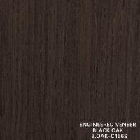 China Fancy Engineered Wood Veneer Black Oak Straight Grain Slice Cut Splicing 1220mm B.OAK-C456S / 617S / 1180S / 1222S for sale