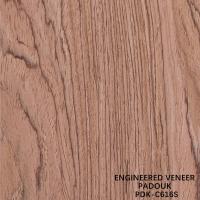 China Engineered Wood Veneer Padouk Straight Grain Slice Cut Technics Thickness 0.5mm For Cabinet Face PDK-187S/415S/616S for sale
