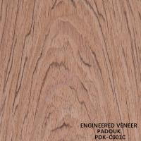 China Reconstituted Wood Veneer Rose Wood Crown Cut Red Color Length 2200-3100mm For For Interior Doors China Factory PDK-199C / 901C for sale