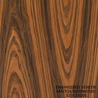 China Laminated Santos Rosewood Wood Veneer Crown Grain Thickness Can Be Customized 0.15-1.8mm For For Cabinet Face SZ-254C / 1010C /1325C for sale