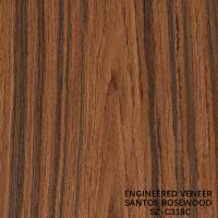 China Engineered Santos Rosewood Wood Veneer Standard Size 2500*640mm Grade A For For Interior Furniture Face China Makes SZ-318C/318S for sale