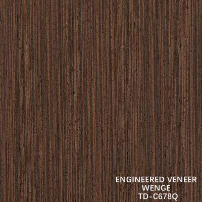 China Engineered Wood Veneer Slice Cut Wenge Quarter Grain Good Price For Hotel Decoration 3200mm TD-678Q/1403Q/2238Q for sale
