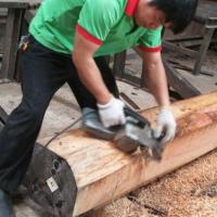 China Blue Cat'S Eye engineered wood veneer X809 Specially  Ring Grain Customized 0.55mm thickness for sale